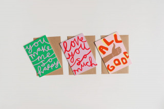 Love Message Cards Menu - Shuttle Delivery